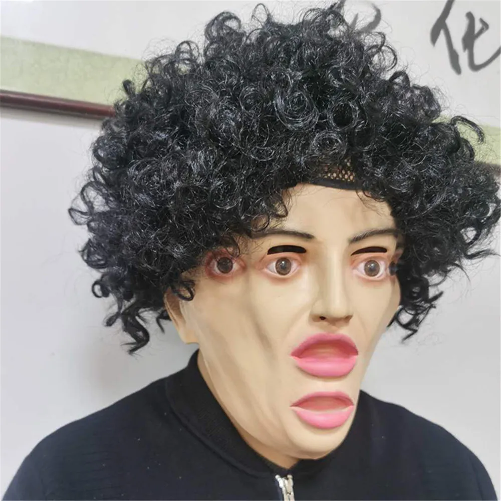 Halloween Mediterranean Mask Cosplay Goofy Masquerade Party Horror Mask ...