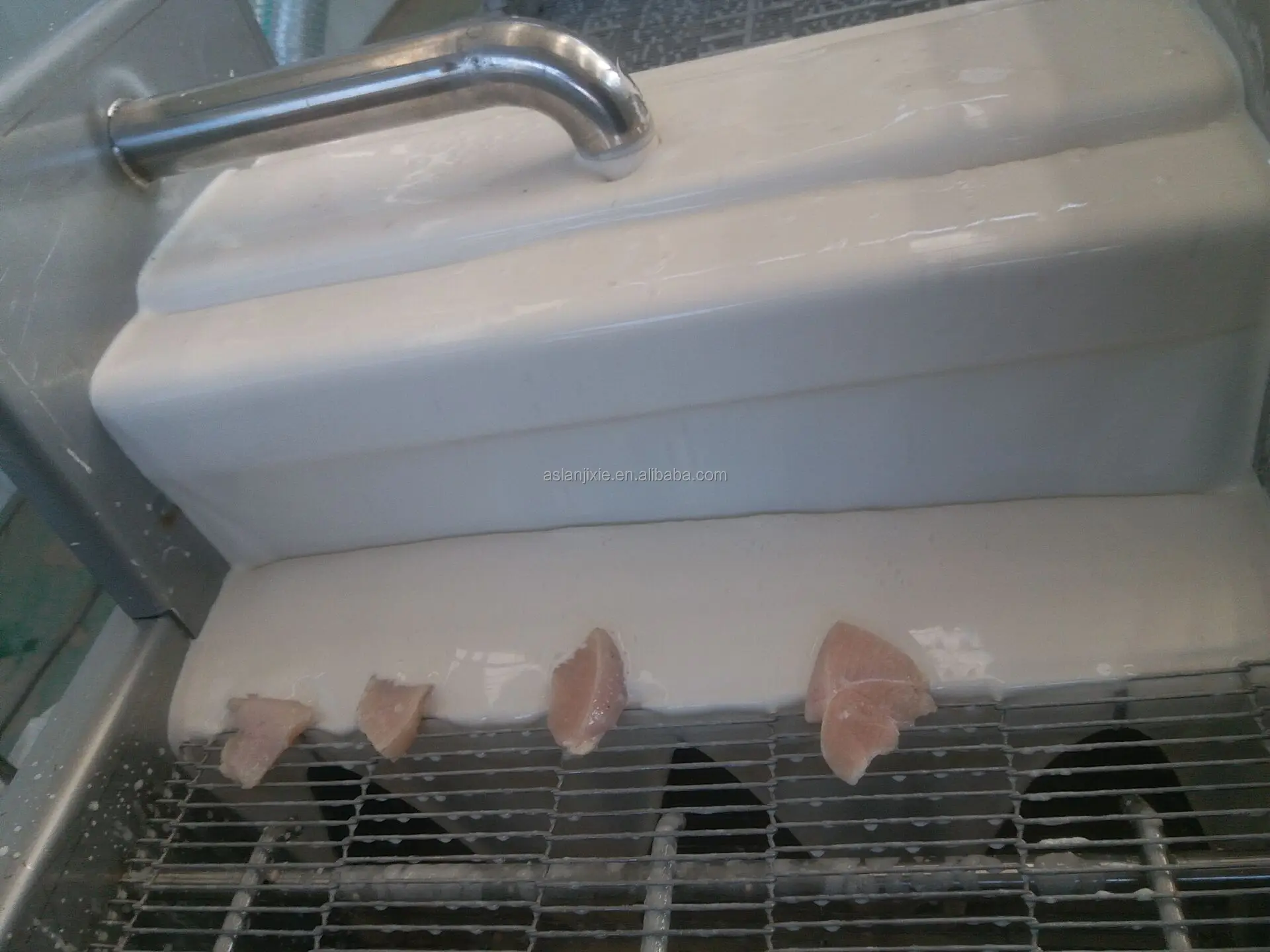 Dipper Thick Starch Batter Coating Machine for Chicken Nuggets