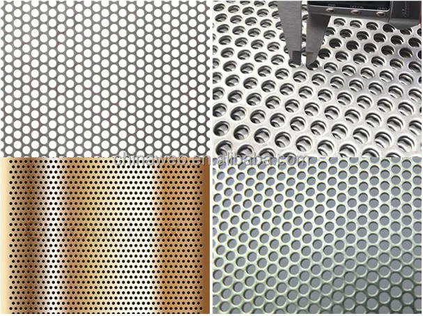 Round Hole Stainless Steel/copper/aluminum Perforated Metal Mesh - Buy ...