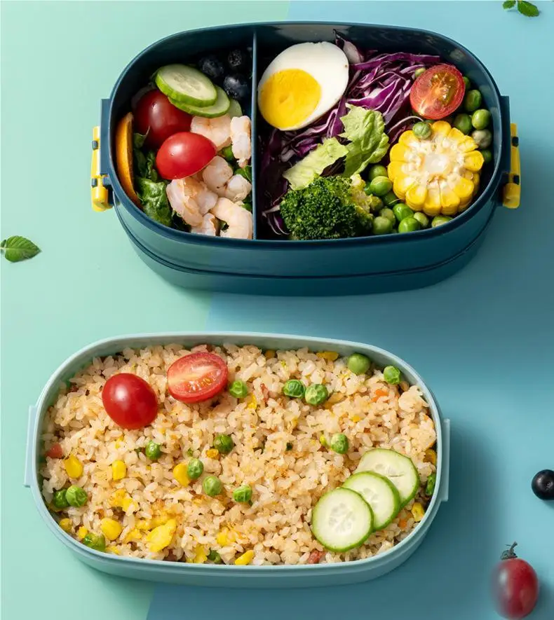 Custom Portable Lunch Container Reusable Pp Bento Box Plastic Lunch Box ...