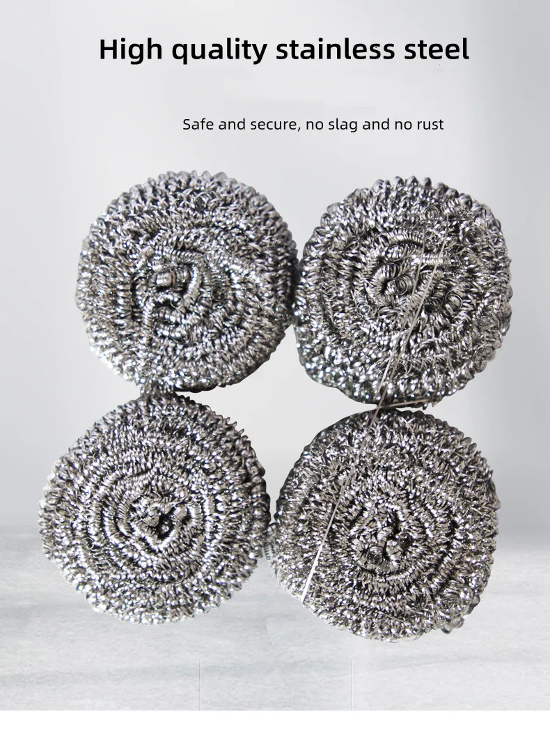 Premium Stainless Steel Scrubber, Metal Scouring Pads, Steel Wool Pads ...