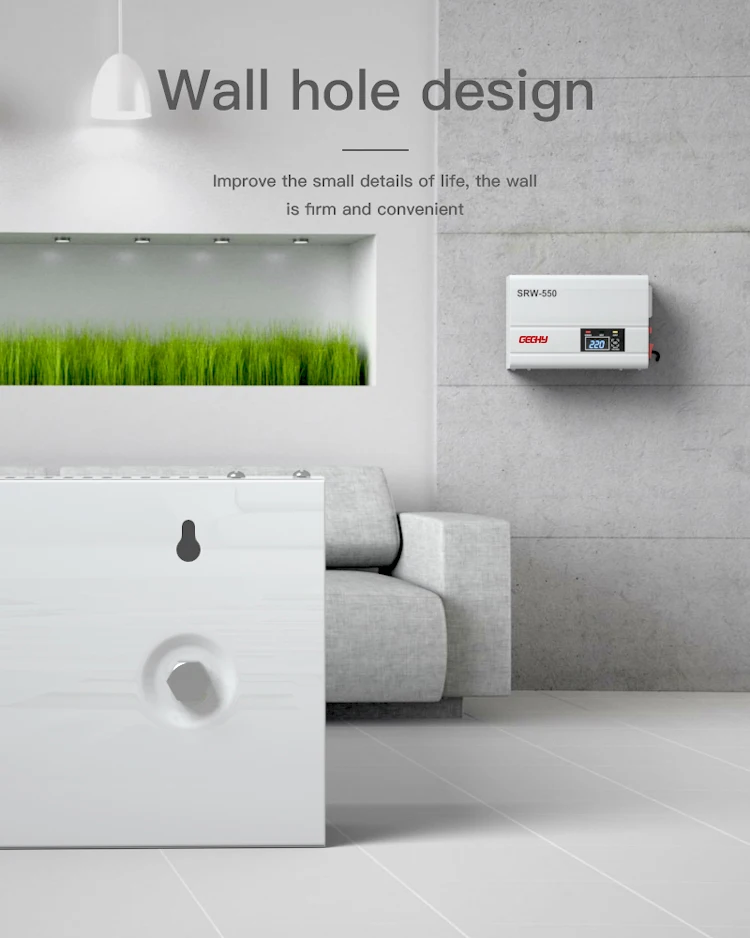 GECHY Wall Mounted 500VA AVR Digital Display Power Stabilizers