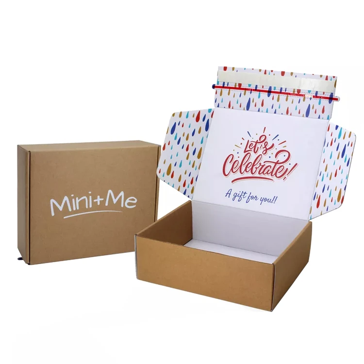 Custom Kraft Self Seal Packaging Boxes with Easy Tear Strip