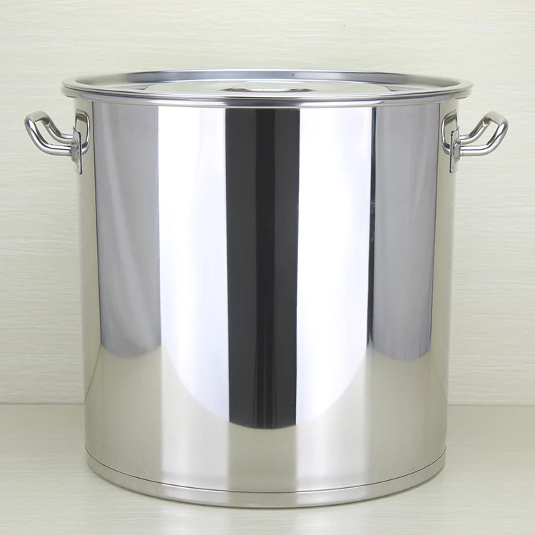 Stainless Steel 120 Gallon Stock Pot with Lids for All-Season Use
