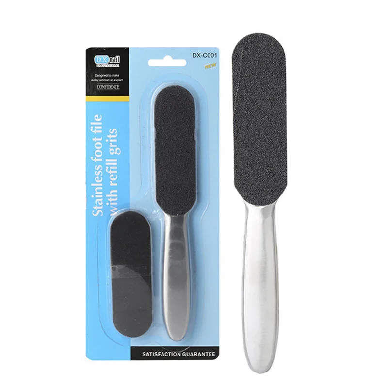 Foretrend Professional Pedicure Reusable Stainless Steel and Sandpaper ...