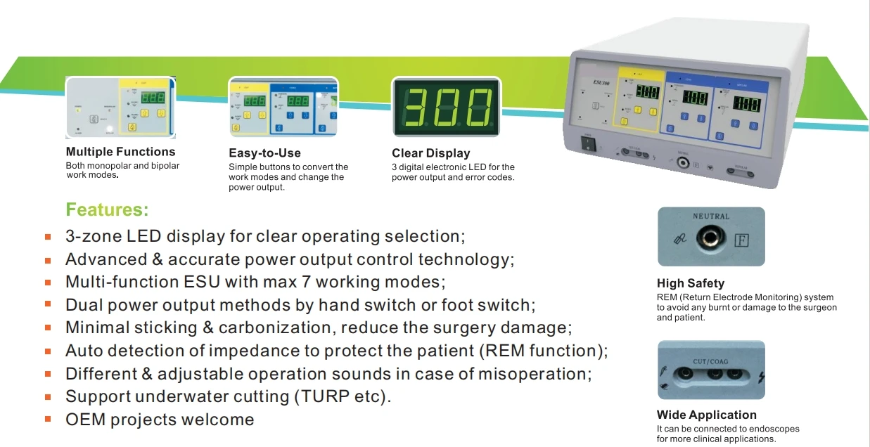 Mt Medical General Surgery Radiofrequency Electrosurgical Unit Multi ...