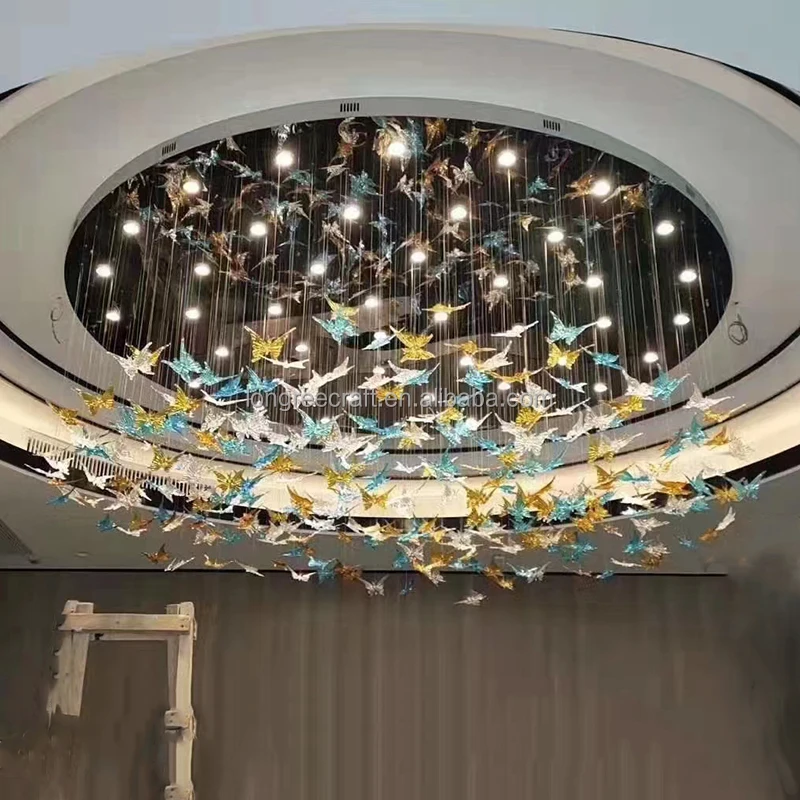 Flying Bird Pendant Lights - Modern Glass Chandeliers