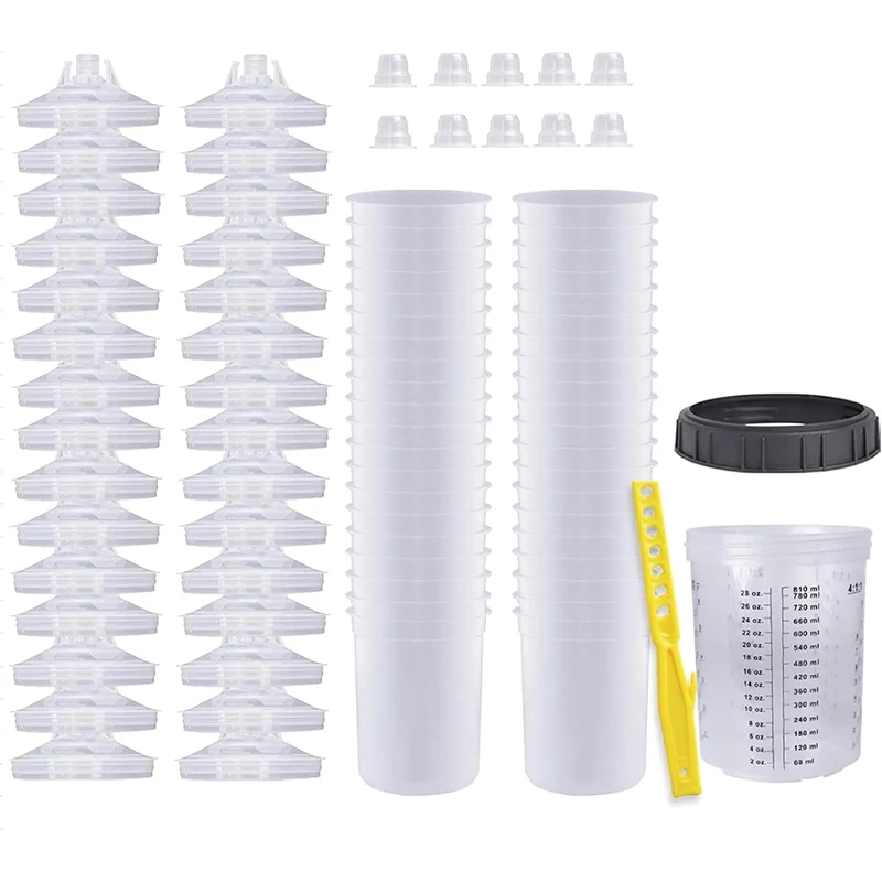 Disposable Paint Sprayer Gun Mixing Cup for HVLP Paint Spray Paint Gun ...
