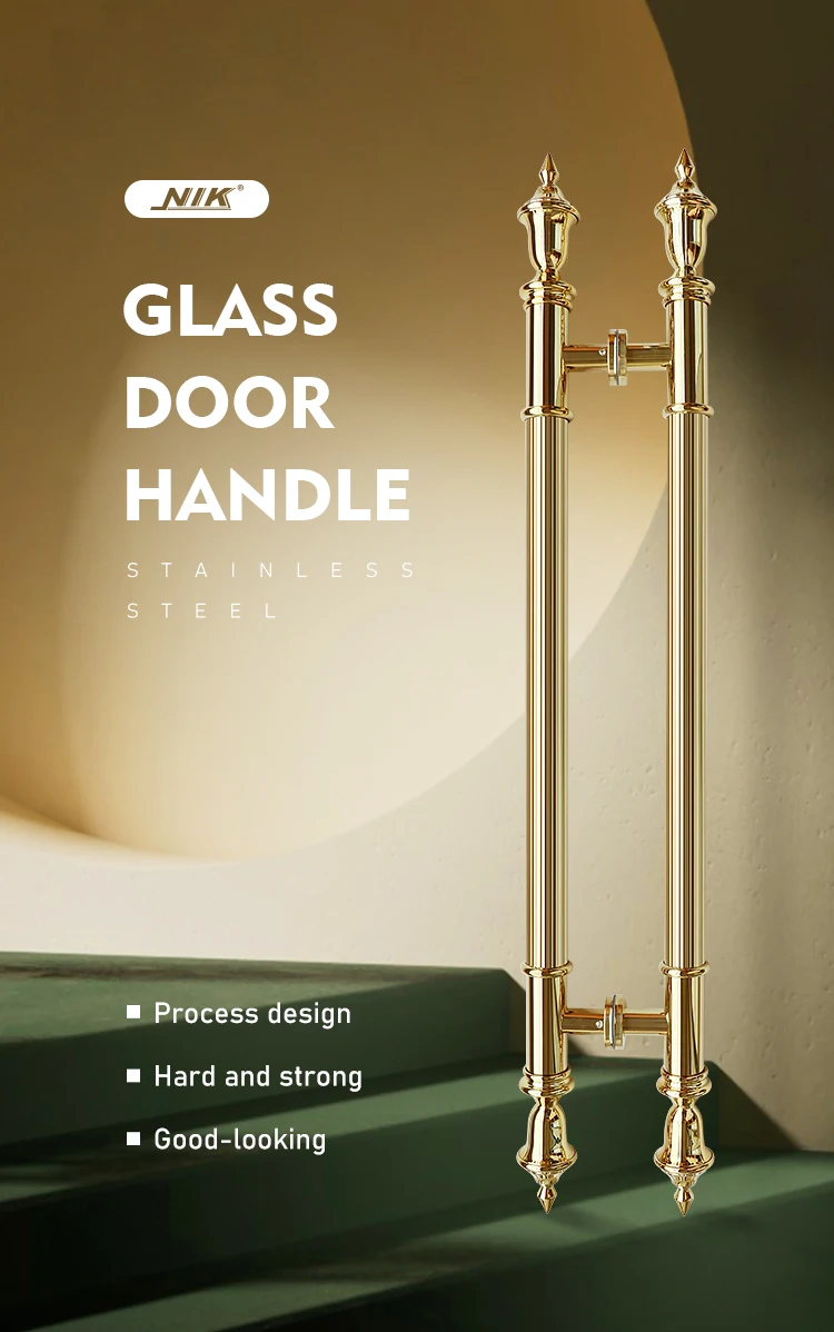 Modern Gold Luxurious Aluminium Sliding Glass Door Pull Handle For ...