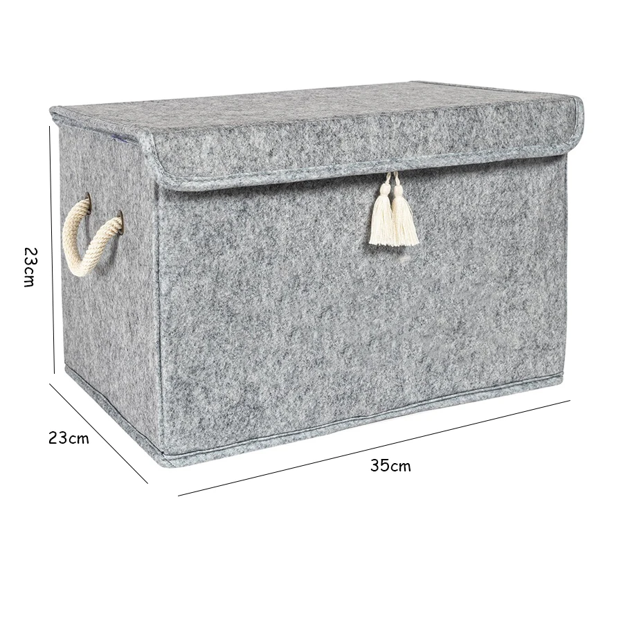 Collapsible Felt Wardrobe Storage Organizer Shelf Organize Bins Felt ...