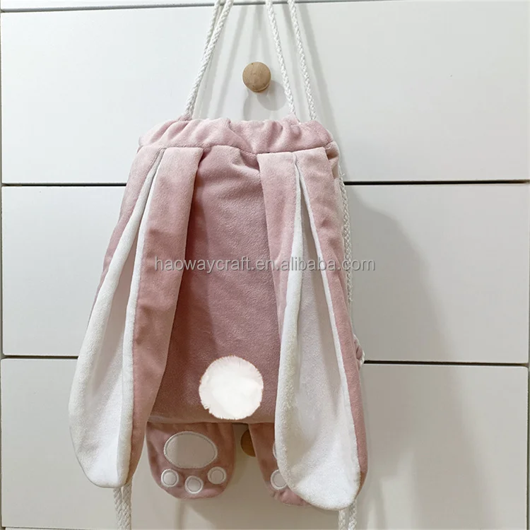 Hot Selling Cute Rabbit Easter Drawstring Candy Basket for Kids Custom ...