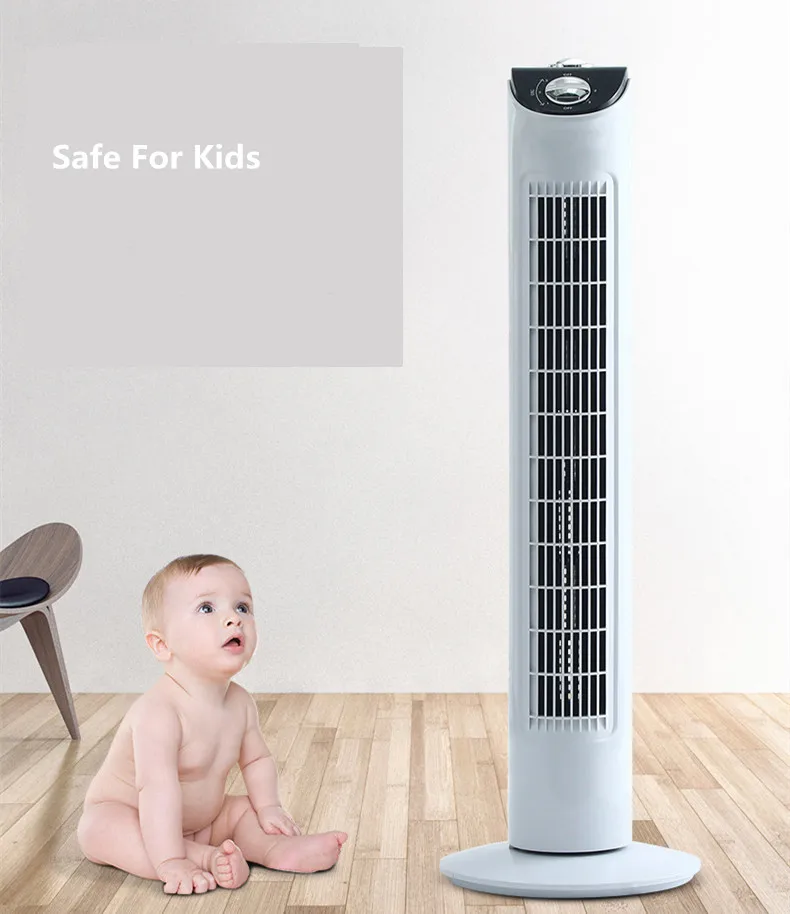 Manual Bladeless Electric Cooling Tower Fan Cold air Fan Summer Bedroom ...
