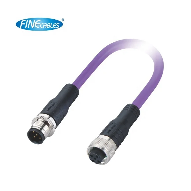 Finecables Industrial Ethernet Molded Cable B Code 5pin M12 Profibus ...
