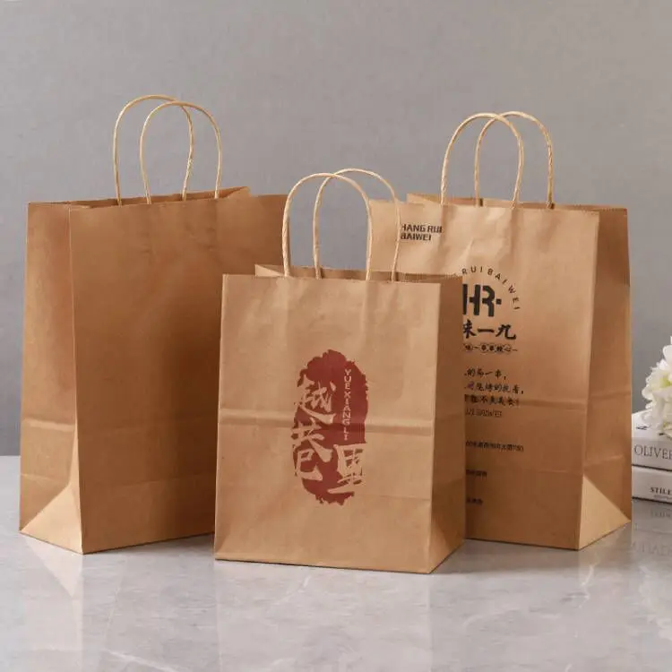 Custom Printed Double Open Pocket Oilproof Greaseproof Paper Bags