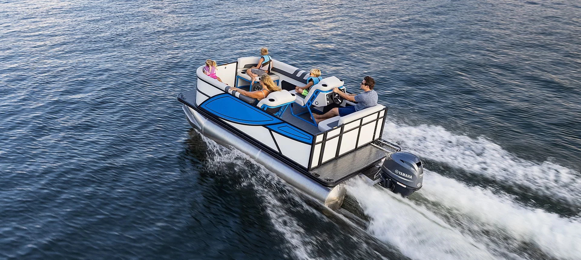 New Outboard Energy Electric Pontoon Boat Aluminium Rowing Sailing ...