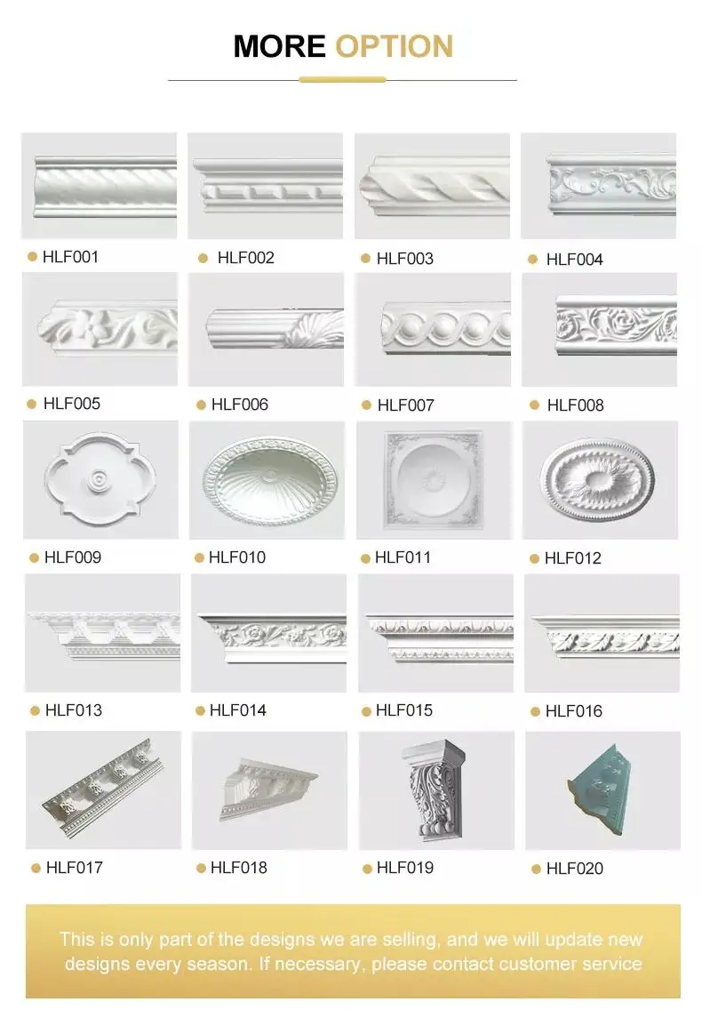 Decorative Batten Custom Waterproof Ceiling Decoration Line Crown ...