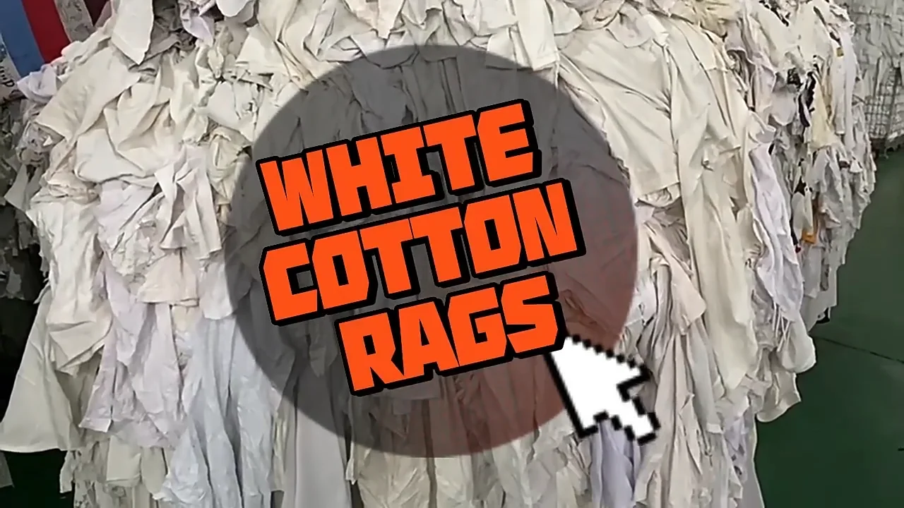 10kg Bale Package White Knit T Shirt Rags Industrial Cleaning Rags ...