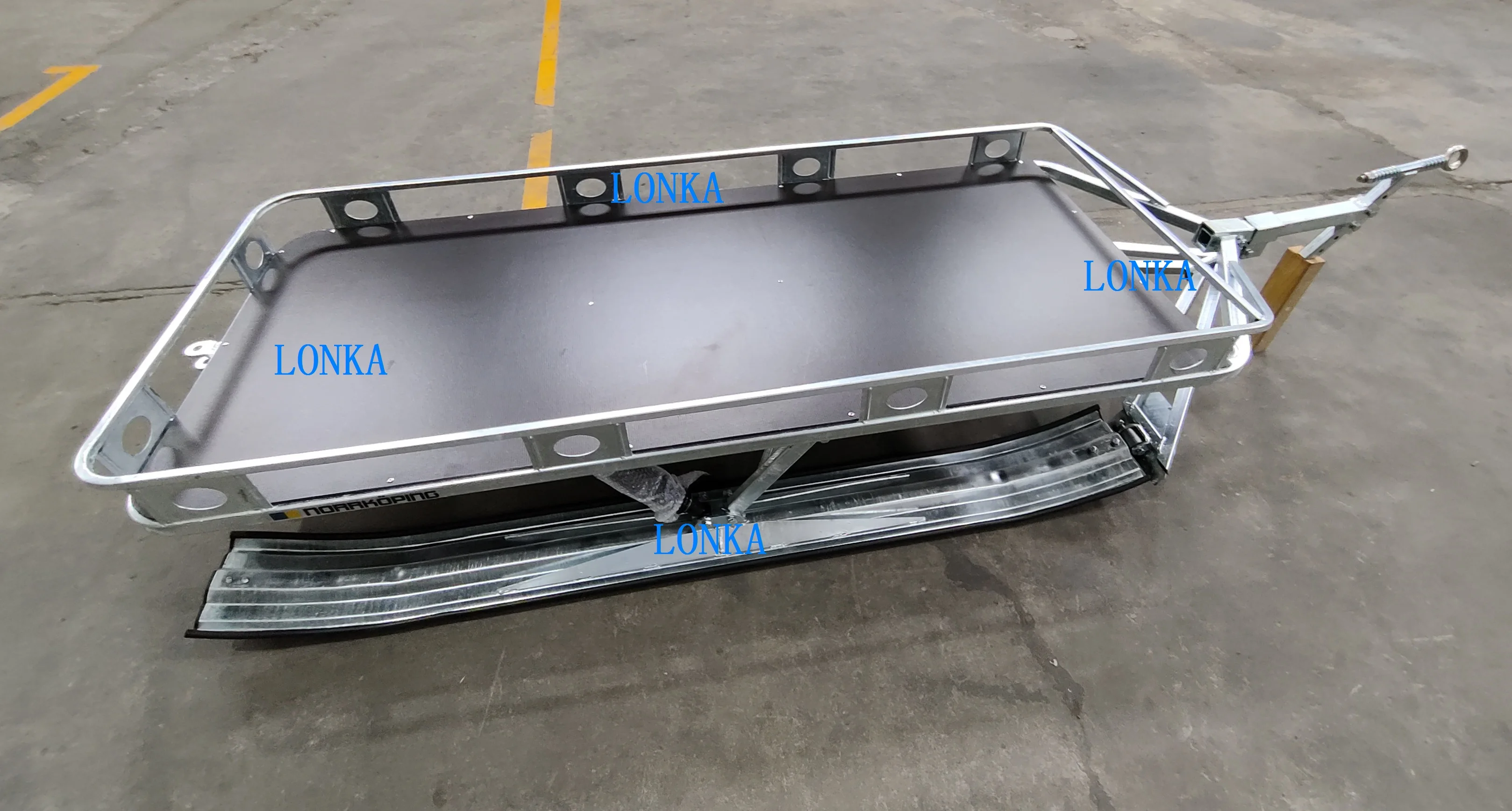 Platform Ski Snow Sled to Use with Snowmobiles, Compact Tractors, ATV-s ...