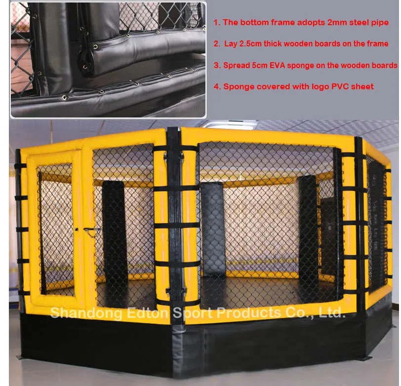 Cheap Price UFC Fighting Used Boxing Ring Floor Hexagon MMA Cage for Sale