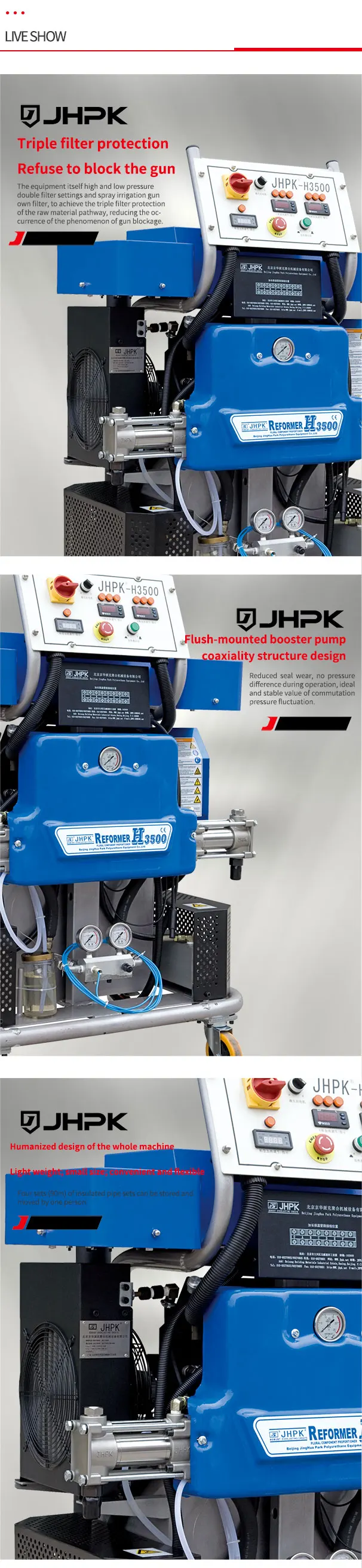 H3500 Hydraulic High Pressure Polyurethane Machine Spray