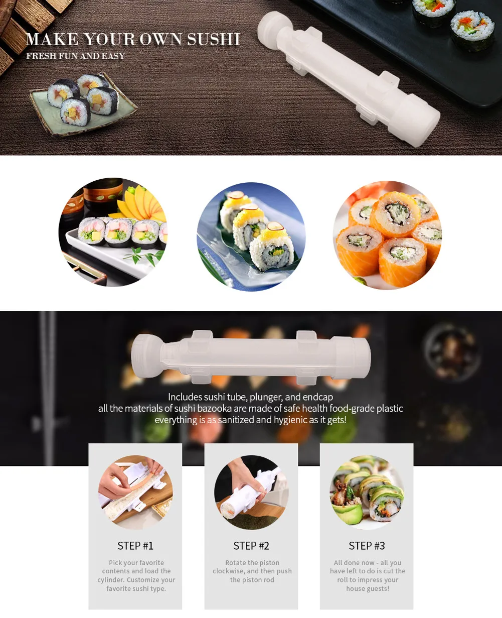 DIY Sushi Maker Roller - Perfect for Home and Commercial