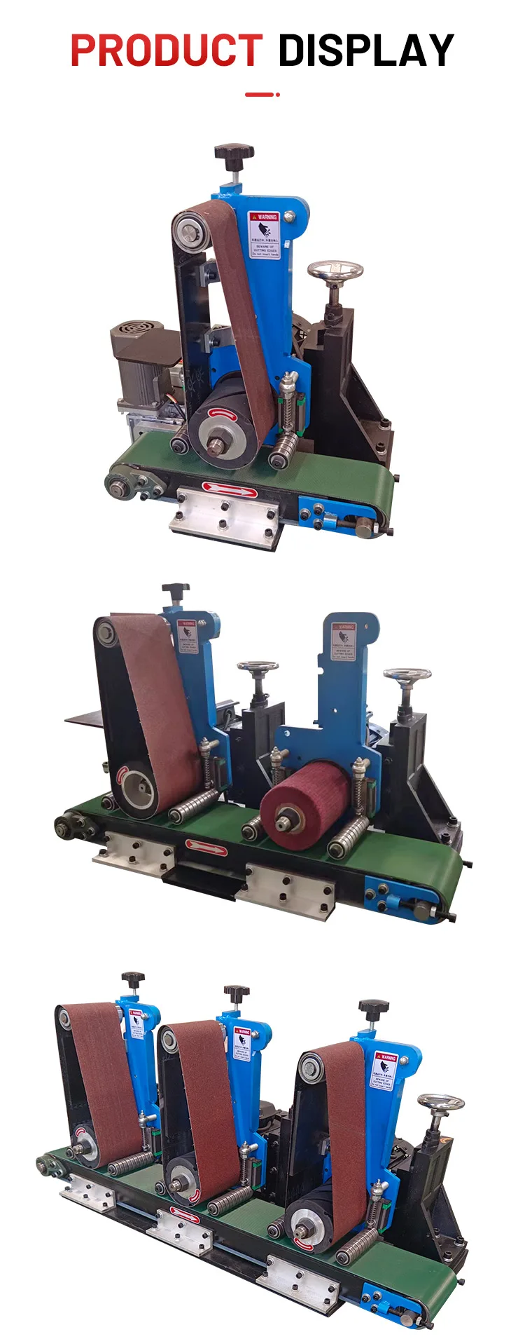 Wire Brush Sander Shaped Sanding Machine For Plate Polishing Machine ...