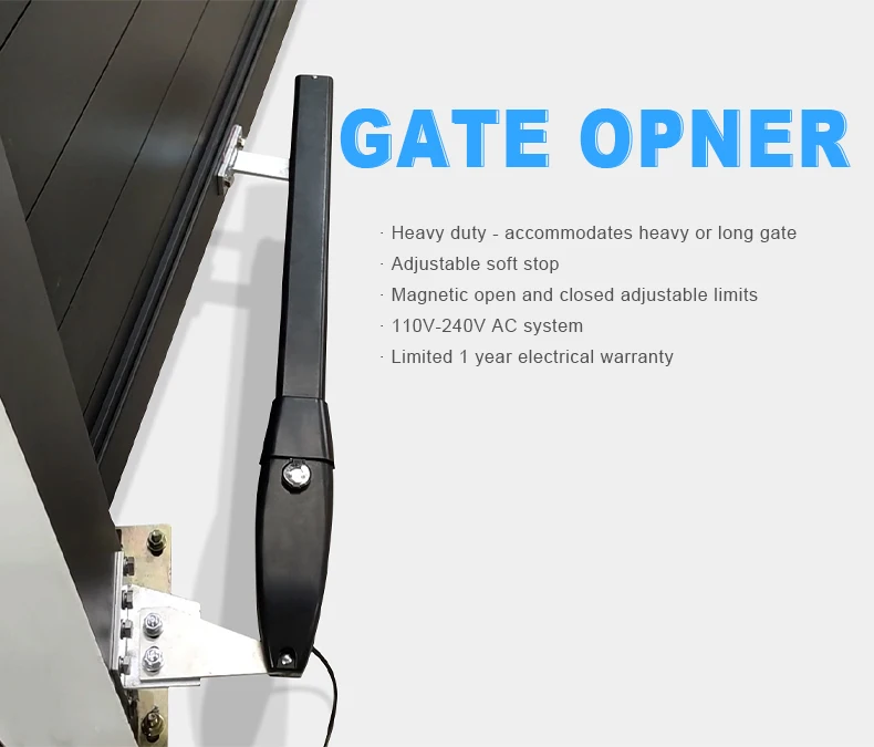 JHR Customized Fence Aluminum Luxury Front Swing Gates Metal