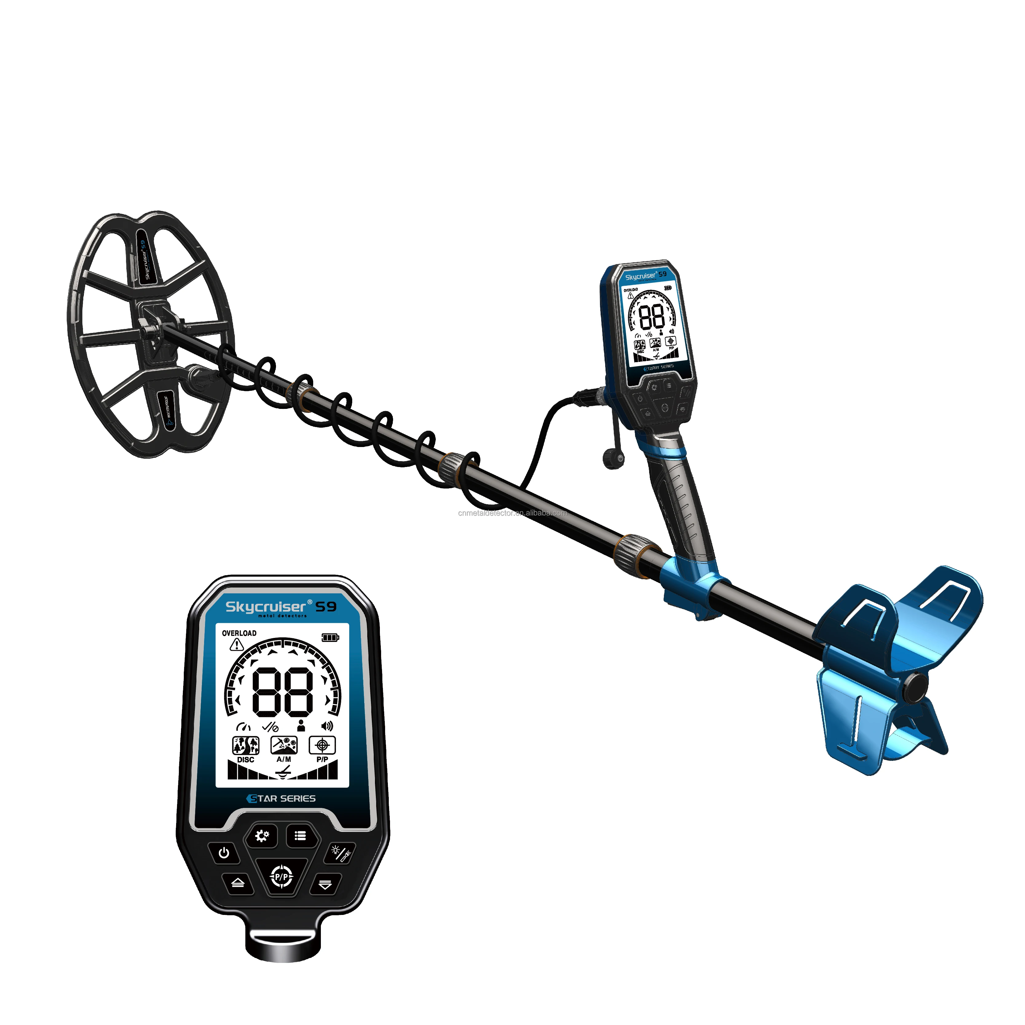 Long Range Gold Detector Underwater Rechargeable Underground Gold Metal ...