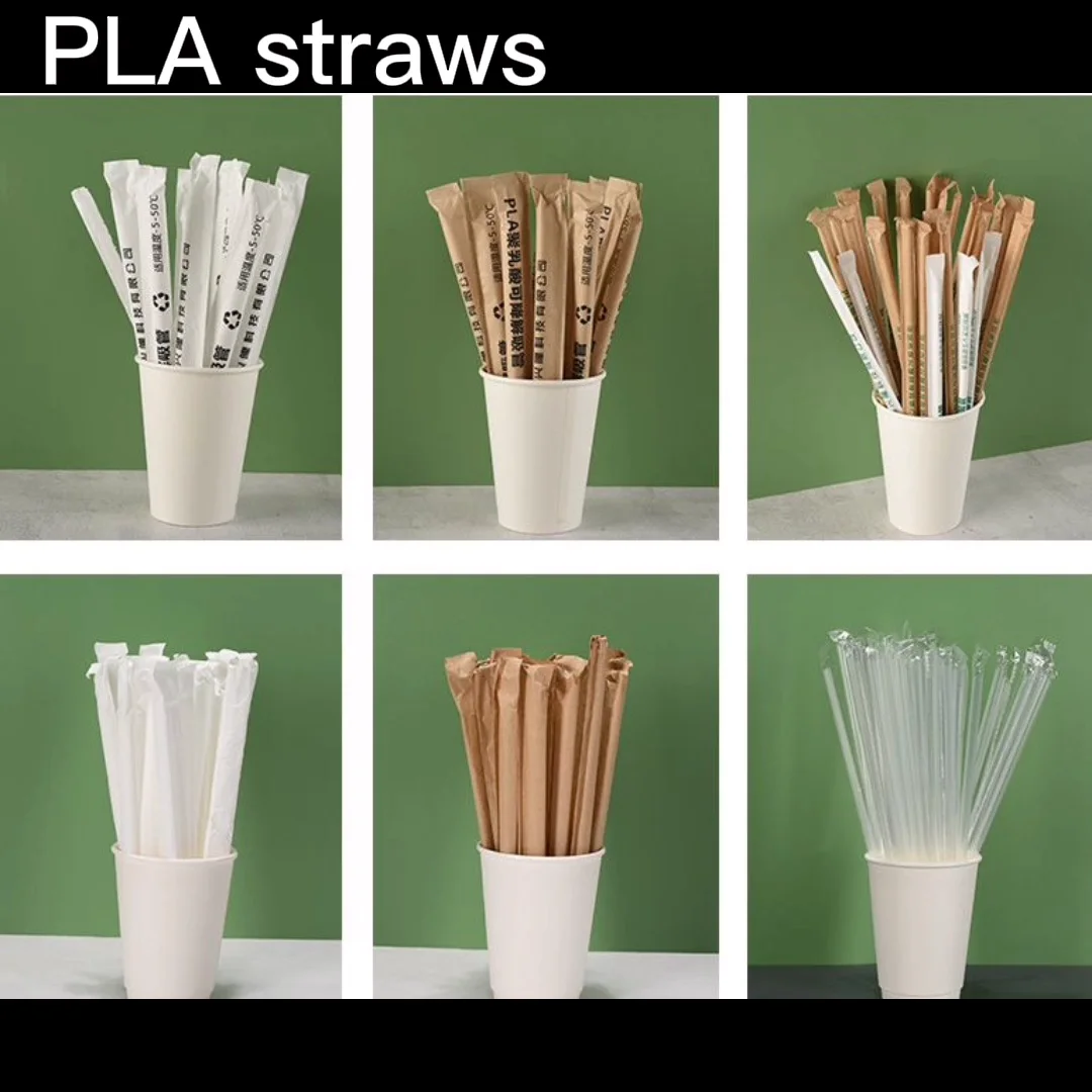 Wholesale Eco-friendly Disposable Pla Corn Starch Straws 100% ...