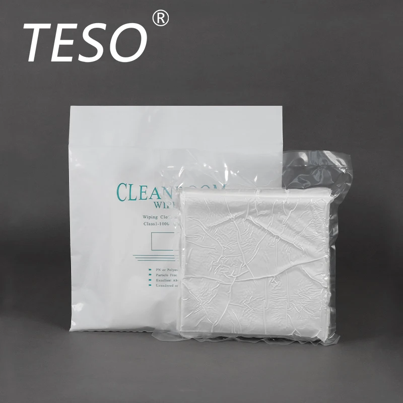 5009le 9'' Cleanroom Wipes 100 Polyester Cloth Wipes Disposable ...