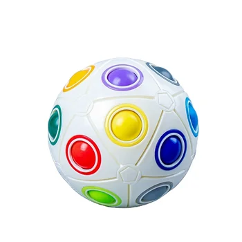 Handheld Rainbow Ball Puzzle Fidget Ball Brain Teasers Games Fidget ...