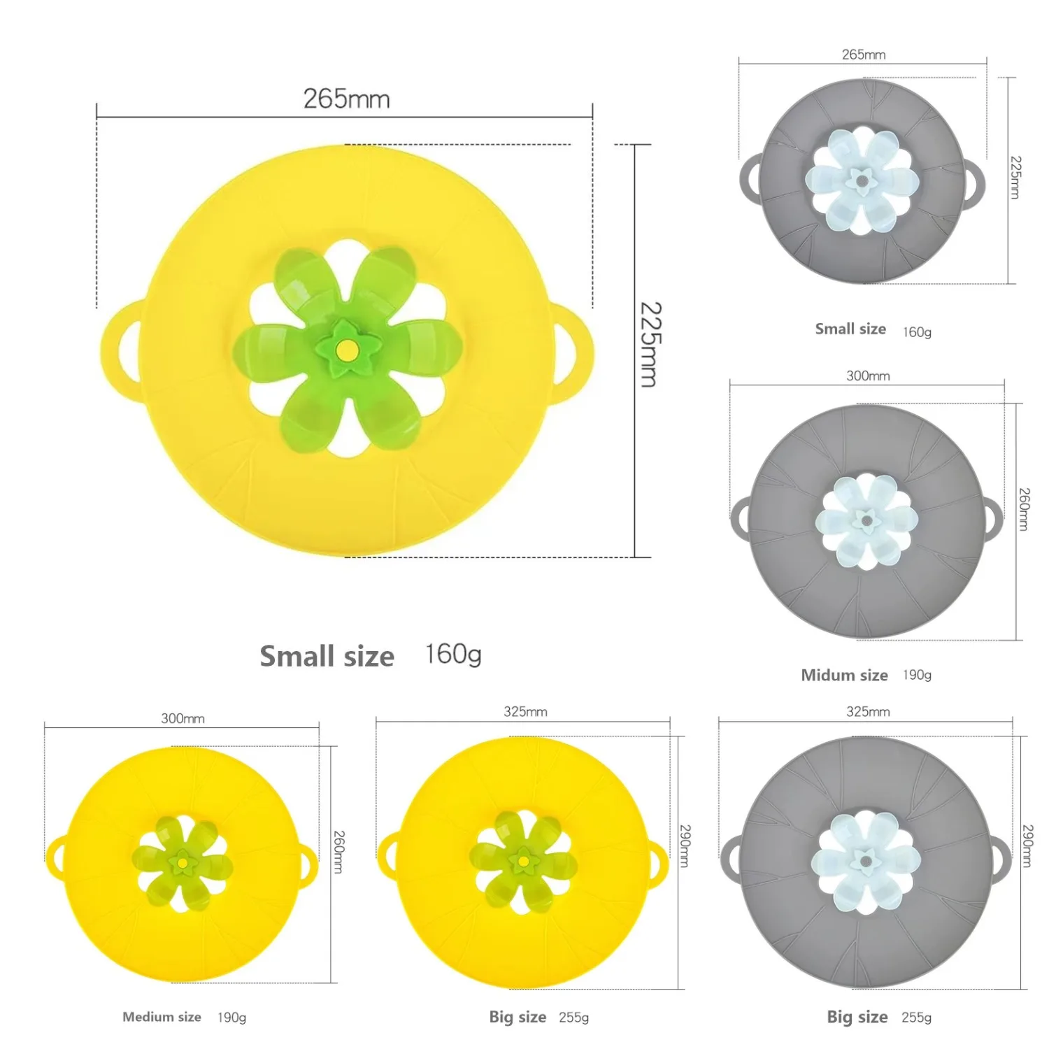 Silicone Pot Cover Spill Stopper Lid Boil Over Spill Safeguard Silicone ...