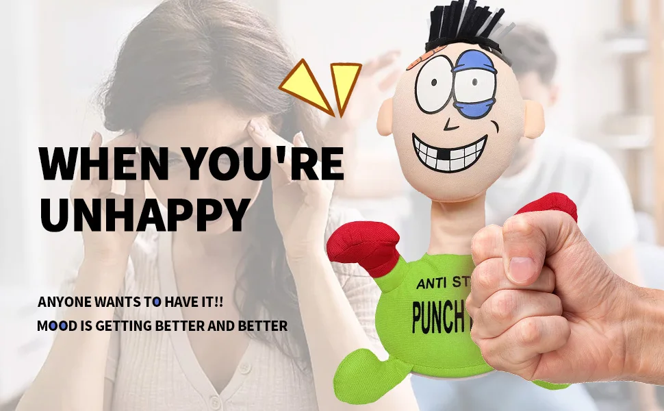 Funny Punch Me Doll - Stress Relief Plush Toy