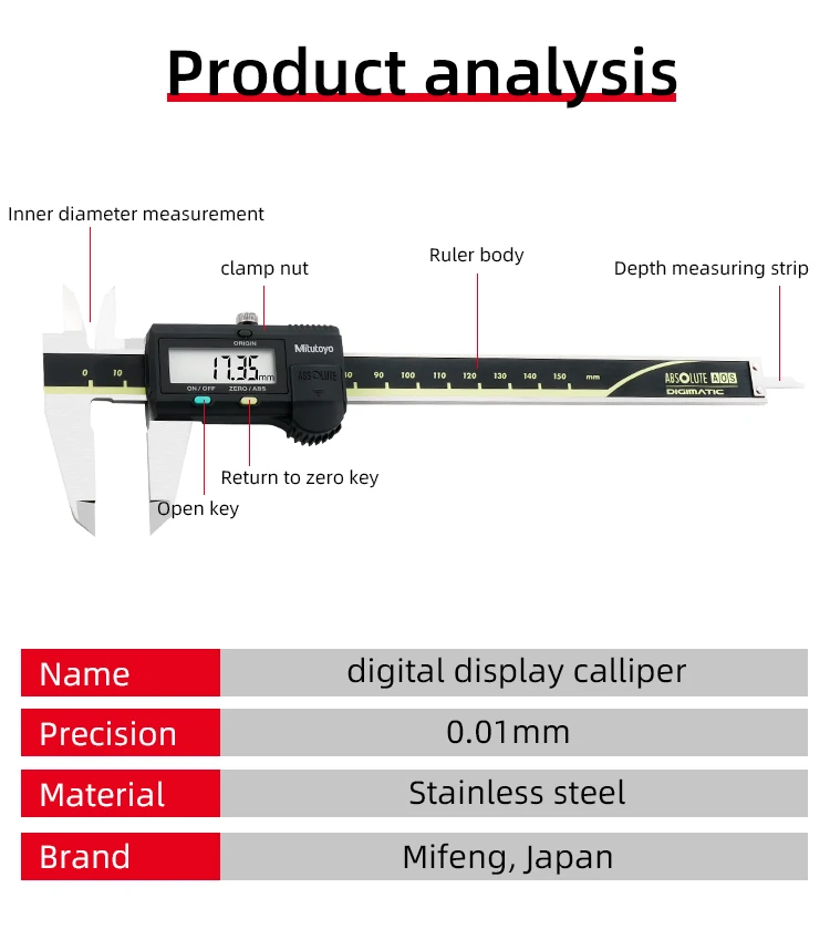 Japanese Mitutoyo Digital Caliper - Precision Measuring