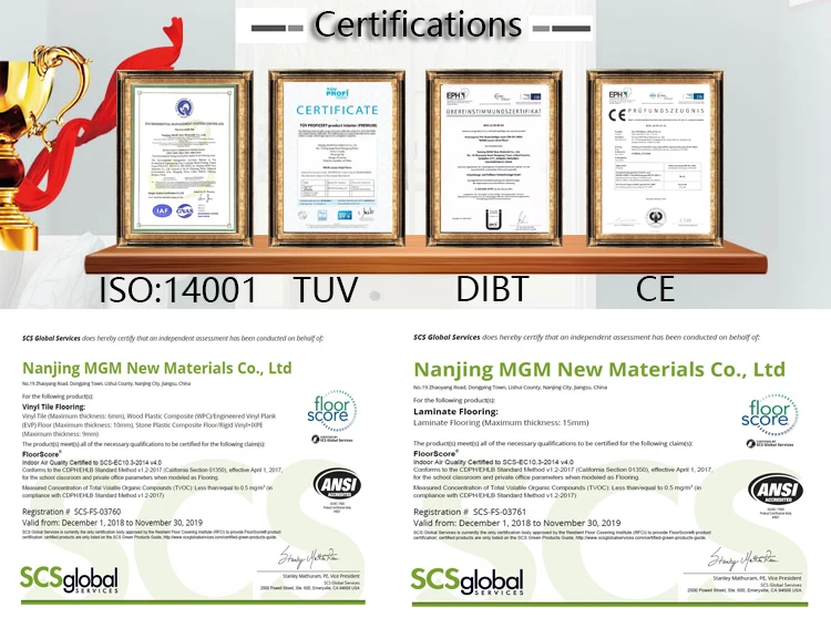 Plastic Material Interlocking Click Anti-slip Wood Grain Lvt Flooring ...