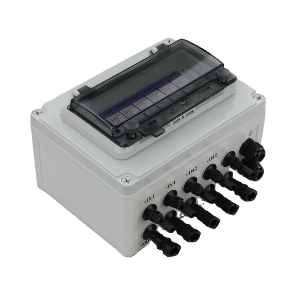 Ip67 Mc4 Pv Solar Box Surge Class C T2 Protective Device 40ka 600-1000v ...