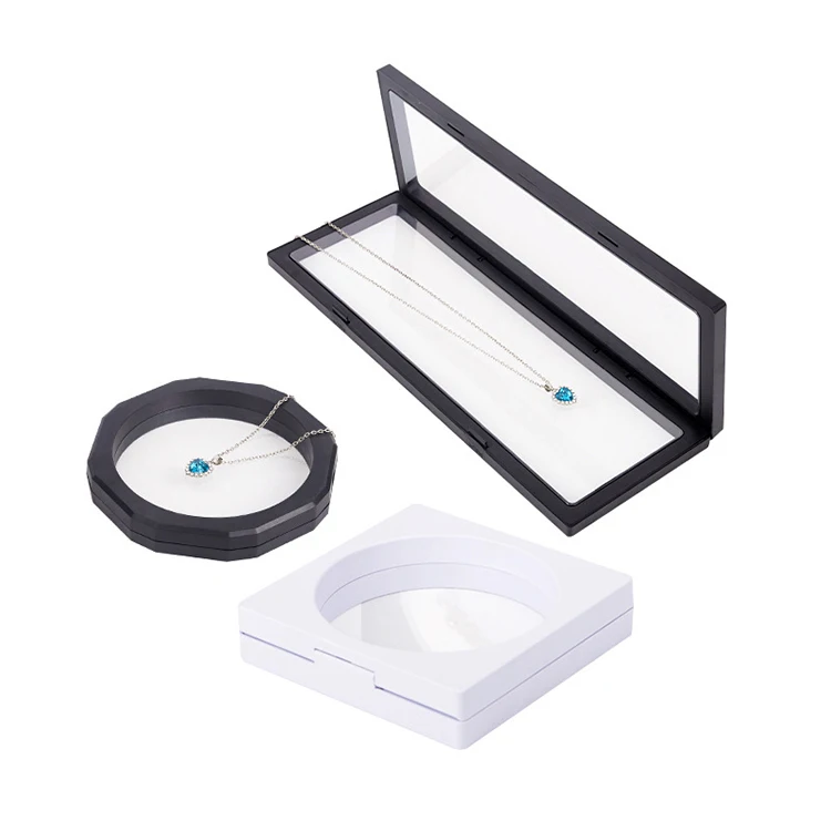 Romi Custom 3D Membrane Clear Transparent Floating Frame Packaging Case ...