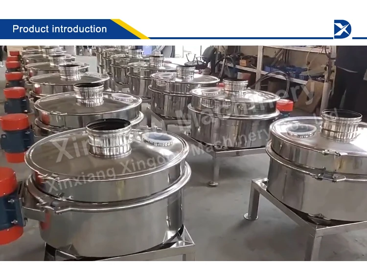 Flour Filter Sifter Screening Machine Direct Discharge Vibrating Screen ...