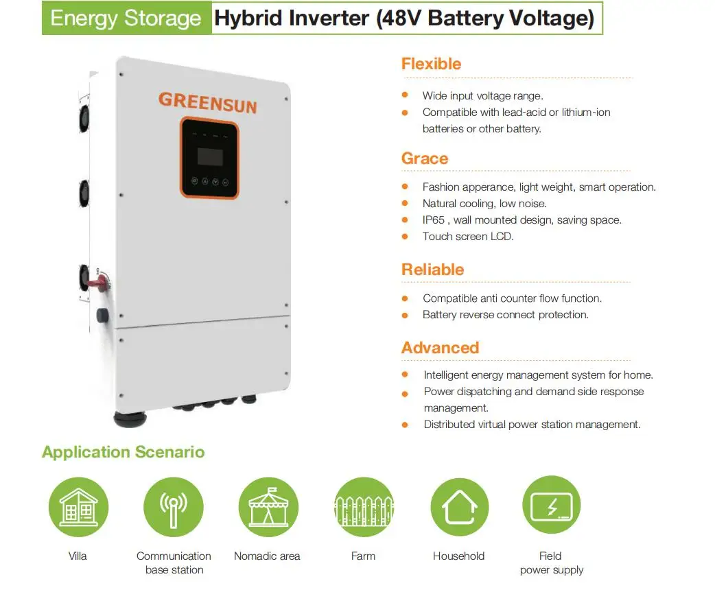 Greensun Split Phase 12kw Off Grid Spf12kt Dvm Inversor Dual 120v 240v ...