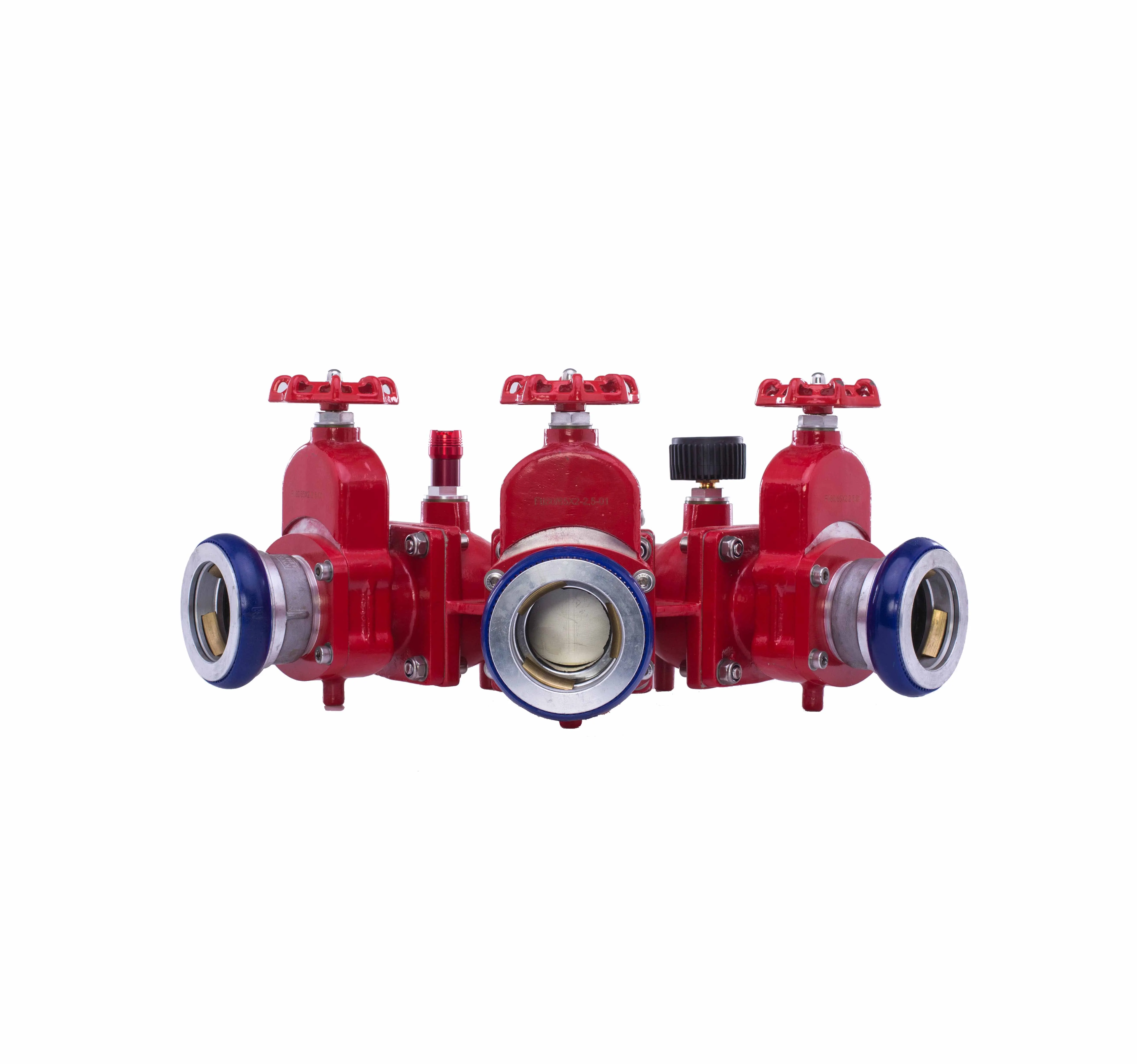 Fire Department Connection 3 Way Controlled Dividing Breeching Brass ...