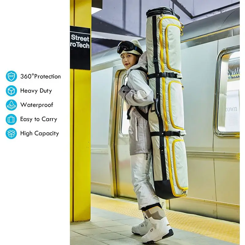 Wholesale Snowboard Travel Bag Adjustable Deluxe Baggage Handlers Ski ...