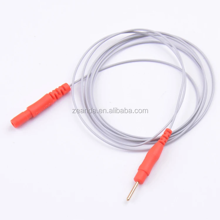 Customized Electrosurgical Bipolar Ecg Ekg Pin Electrode Cable 1.5mm ...