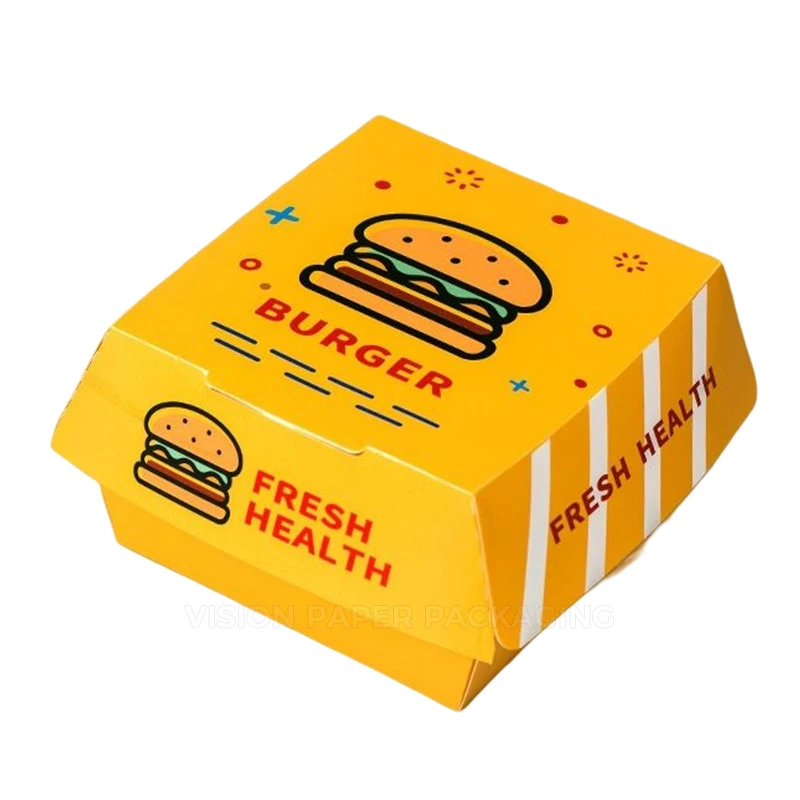 Customizable Pink Burger Box - Biodegradable & Stylish
