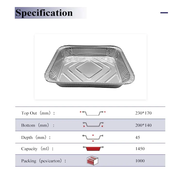Heavy Duty Fast Food Containers Take Out Aluminum Foil Containers Food ...