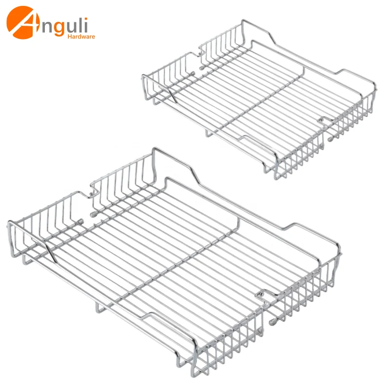 Adjustable Magic Corner Kitchen Hardware Tall Wire Mesh Basket Slide ...
