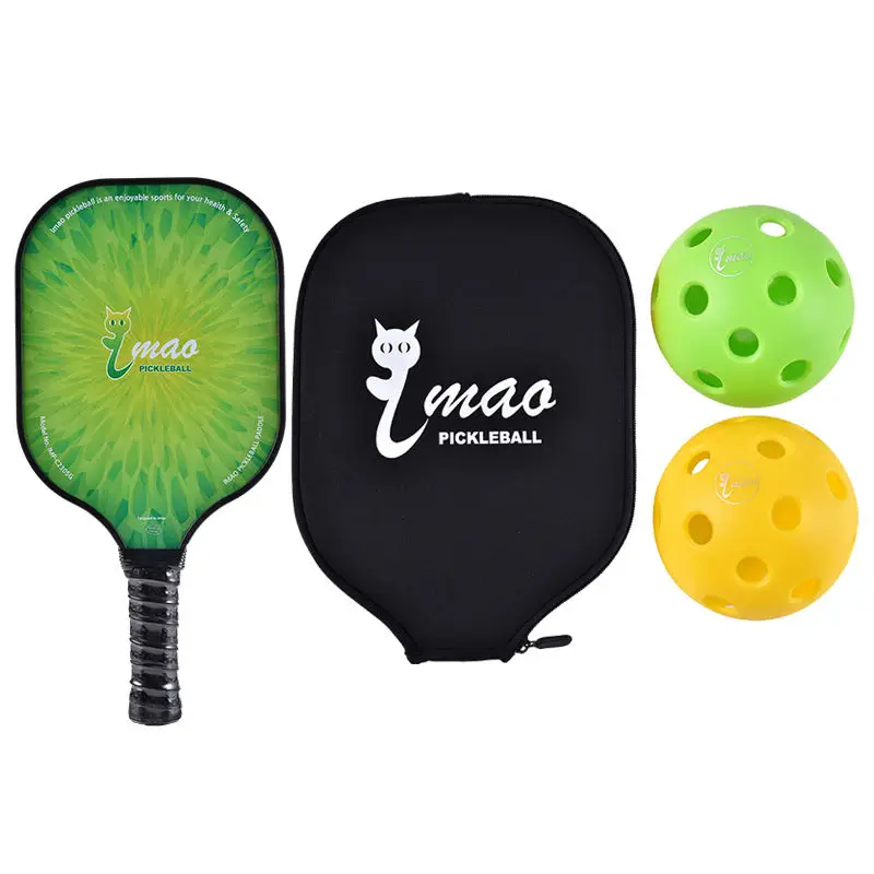 green Pickleball Paddle Soft Lightweight Outdoor Indoor Accessories PP ...