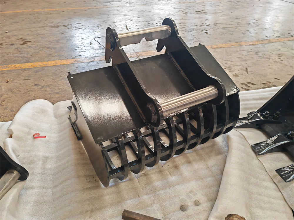 1.5 Ton Excavator Skeleton Sieve Bucket Excavator Sorting Bucket Wide ...