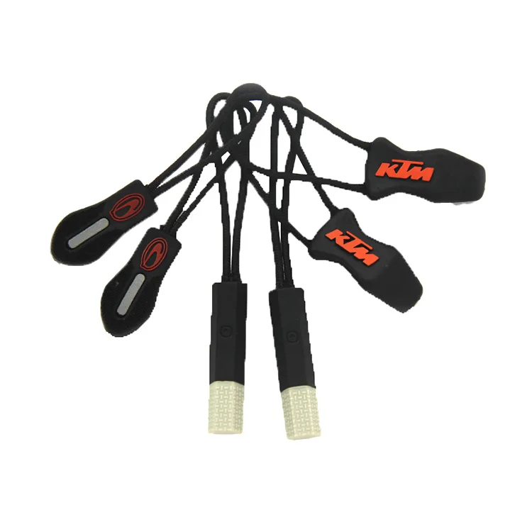 Customised Logo Epoxy Tap Zipper Pulls Plastic Puller Sliders Blue ...