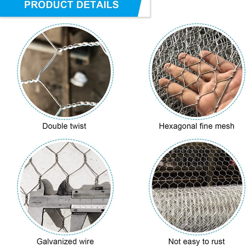 Hexagonal Wire Garden Wire Mesh Netting for Plants Crafting Wire Mesh ...