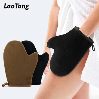 Custom Sponge Flocking Sunscreen Tanning Oil Applicator Glove Self ...